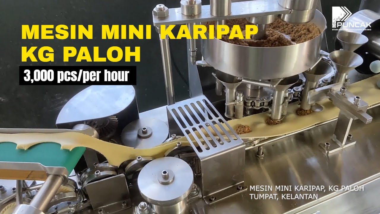 Mesin Mini Karipap Kg Paloh - YouTube