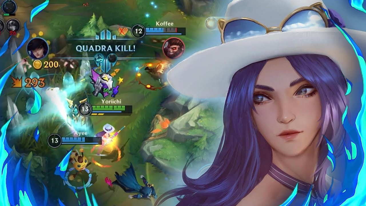 WILD RIFT CAITLYN WINNING QUADRAKILL GAMEPLAY (BUILD & RUNES) - YouTube