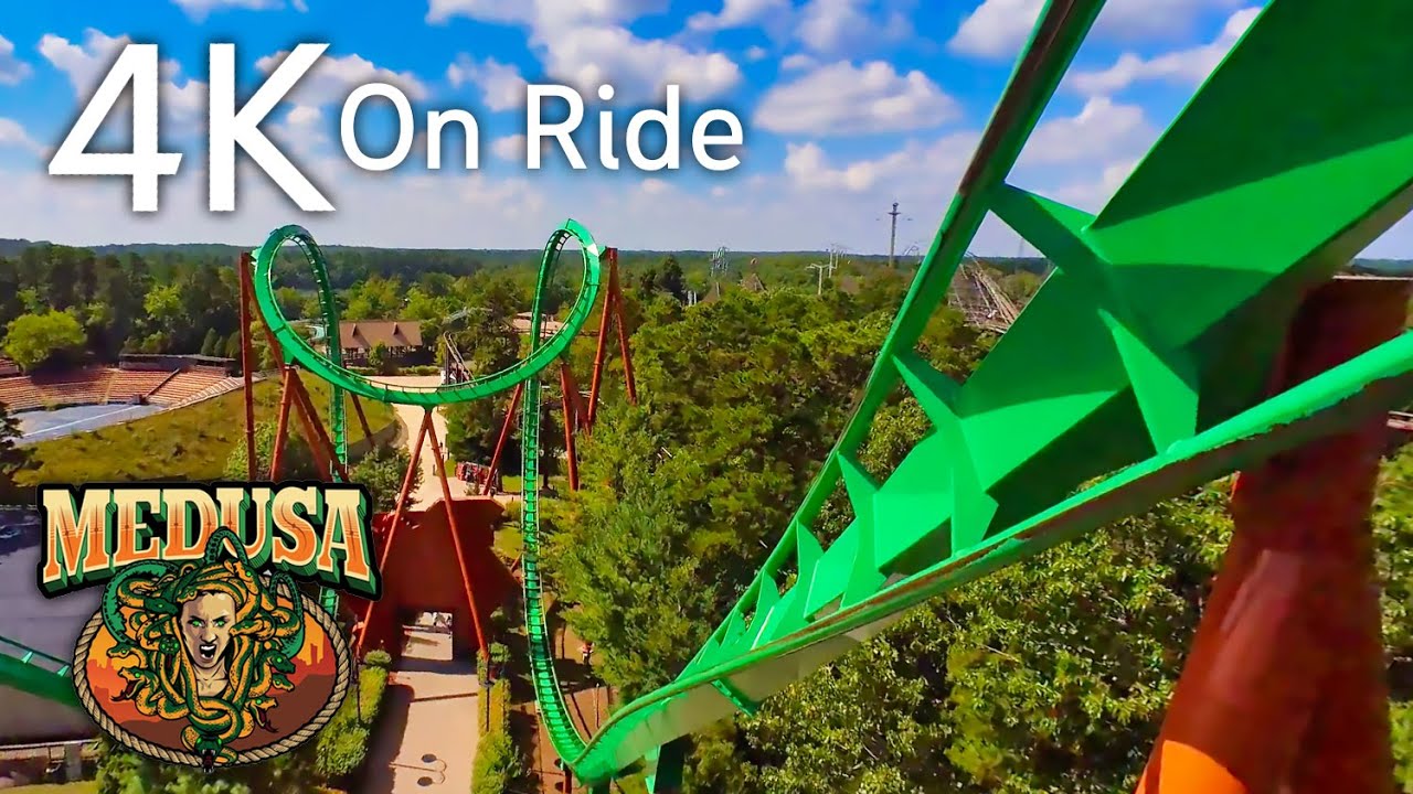 [4K POV] Medusa - ON RIDE & Front Seat - Six Flags Great Adventure ...