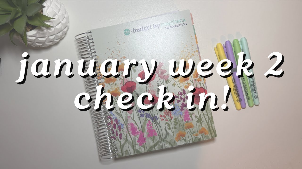 EXPENSE CHECK IN | JANUARY WEEK 3 | BUDGET BY PAYCHECK WORKBOOK - YouTube