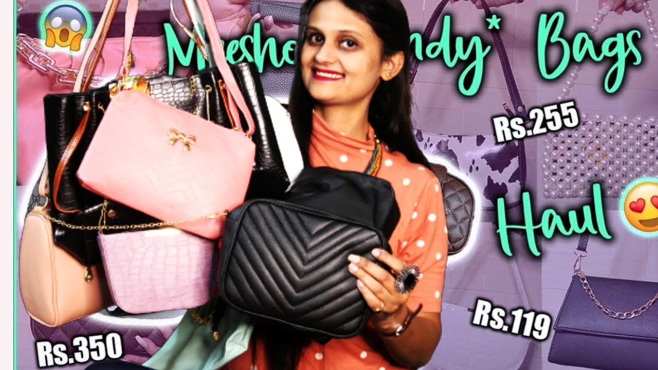 *MEESHO BAGS HAUL* Best Bags Starts ₹152/- Trendy Sling Bags, Purse ...