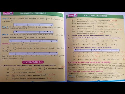7th class math || Exercise 2.1 Rational Numbers || Sindhtext - YouTube