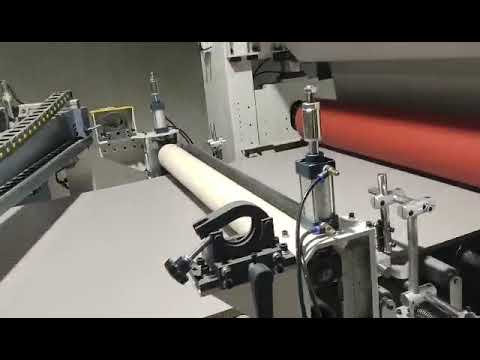 Full automatic PUR panel laminating machine - YouTube