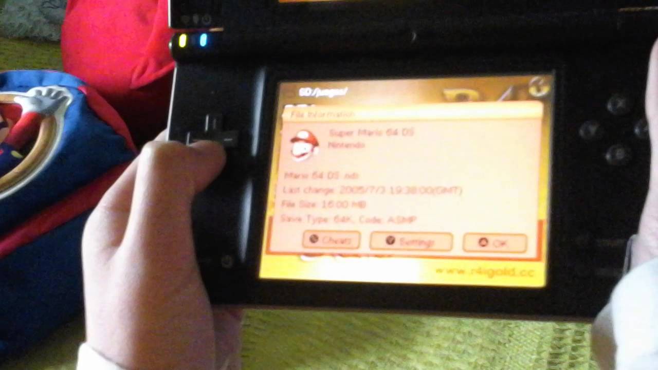 Tutorial como usar cheats en ds/ThoMario64 - YouTube