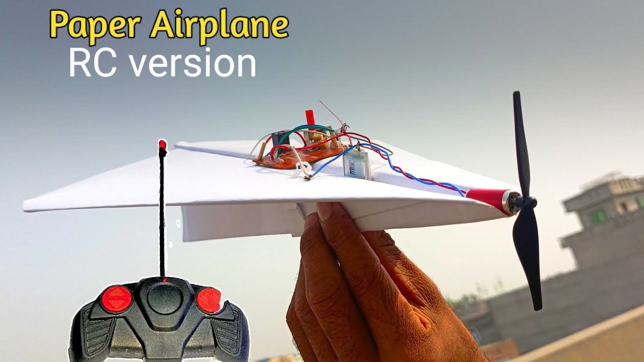 Amazing Idea| DIY RC Paper Airplane - YouTube