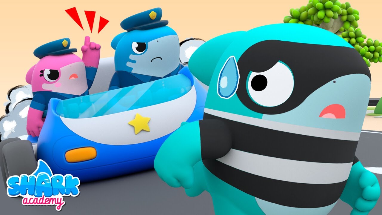 POLICE OFFICER SONG! BABY SHARK is a policeman! - Play Pretend for Kids ...
