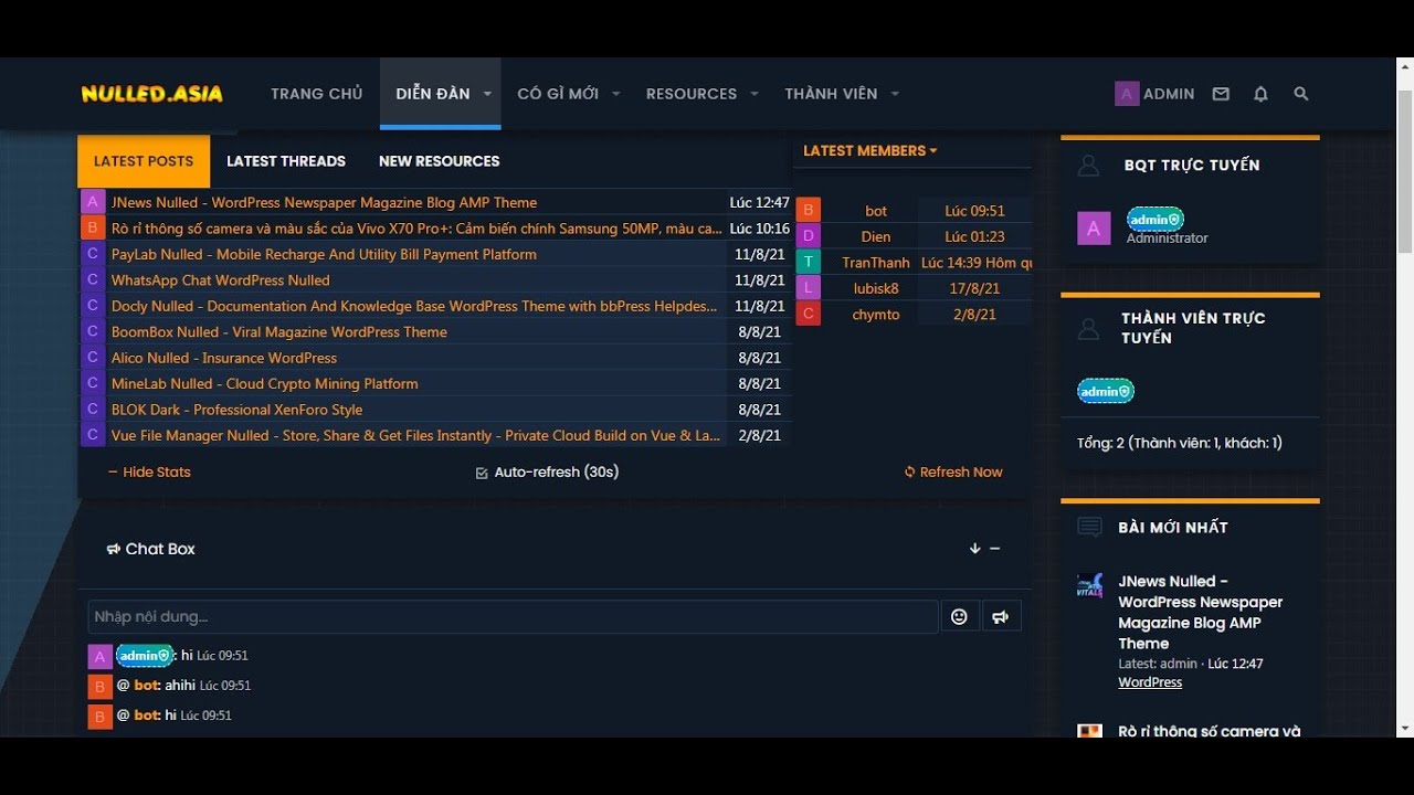 Code Forum XenForo 2 Mod Full Tính Năng Mới Nhất 2021 Để Tạo Diễn Đàn ...