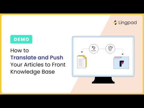 How to Translate and Push Your Front Knowledge Base Content Seamlessly - YouTube