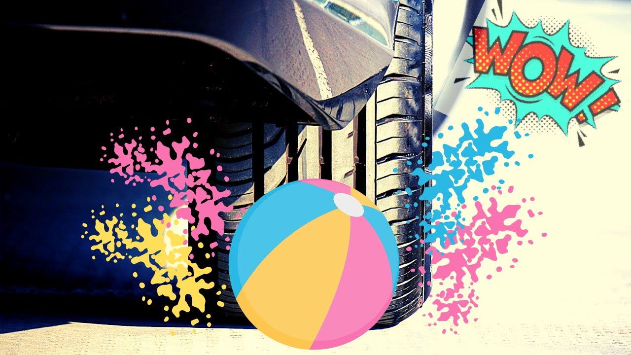 Crushing things with Car - Experiment - Car VS Ball !!! - YouTube