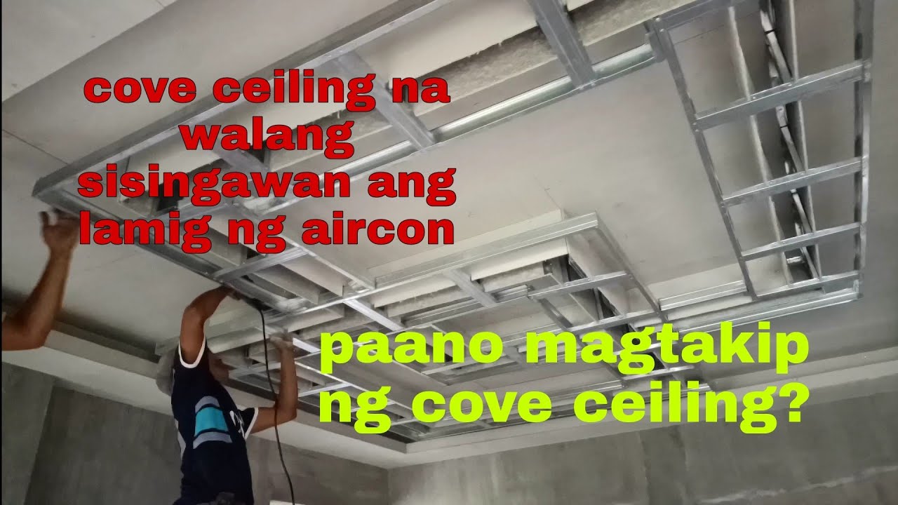 DIY PAANO magdesign ng kisame para di lumabas Ang lamig ng aircon ...