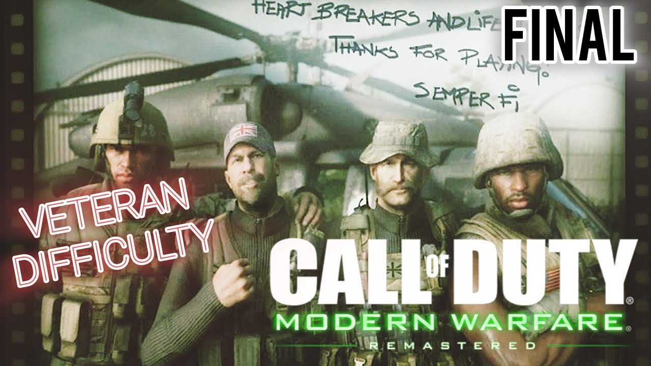 Call of Duty: Modern Warfare Remastered Veteran Difficulty Final Part ...