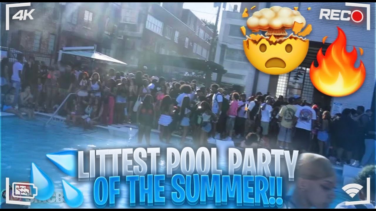 LITTEST POOL PARTY OF THE SUMMER!😳🌊 - YouTube