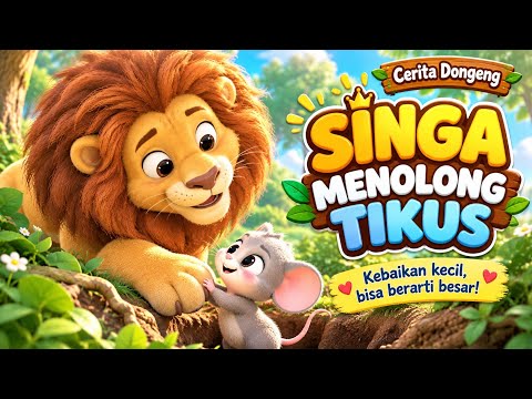 Kisah Singa dan Tikus 🦁 🐭 | Persahabatan dan Saling Menolong | Cerita Anak | Animasi 3D Edukasi 