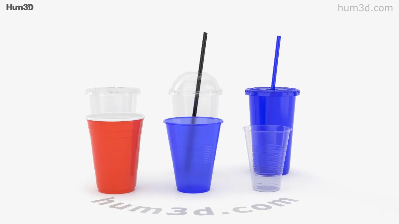 Plastic Cup 3D model by 3DModels.org - YouTube