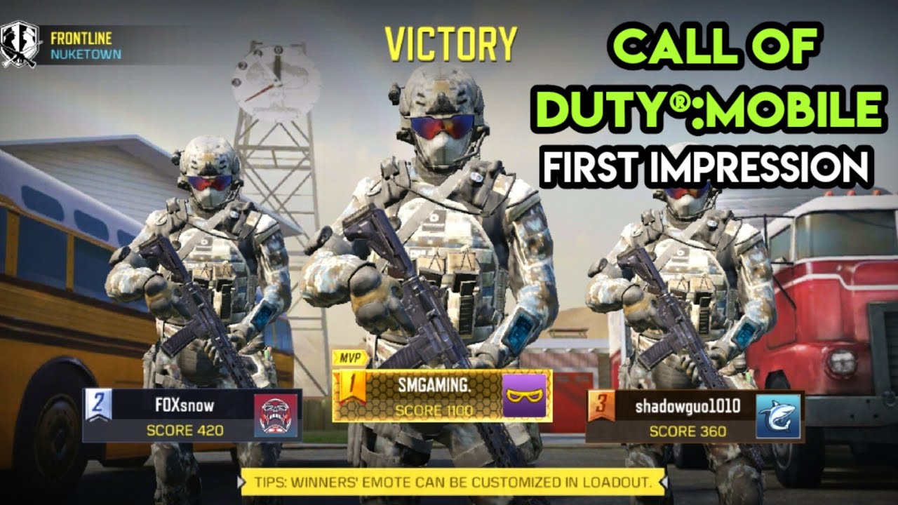 Call Of Duty®:Mobile | First impression | Gameplay | SM GAMING - YouTube