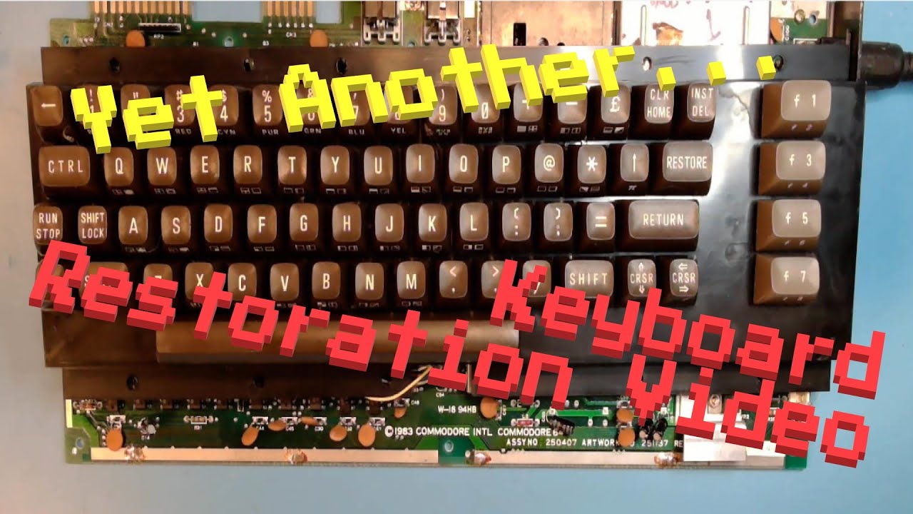 Restoring a Commodore Keyboard - YouTube