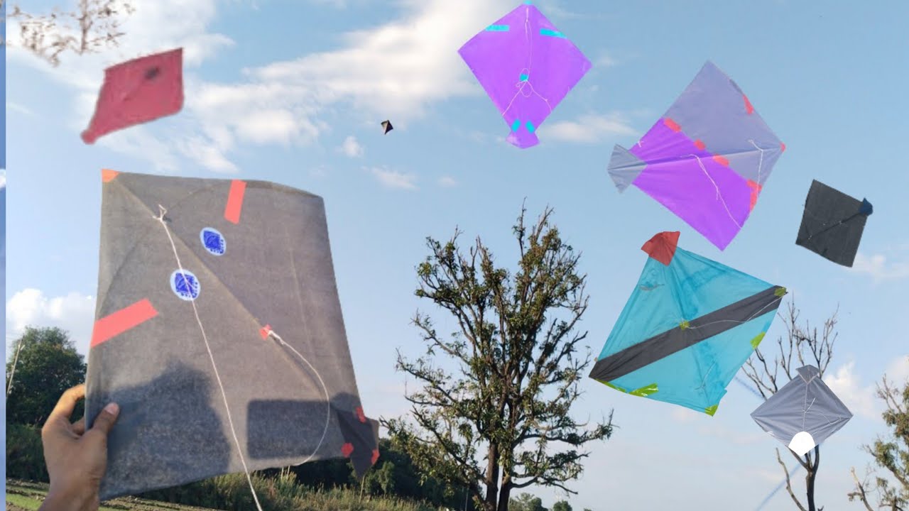 looted kite on ground || how to catch other kite|| - YouTube