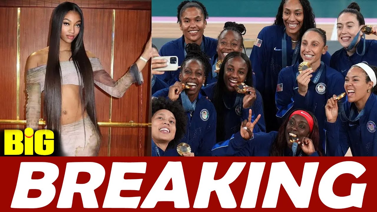 Angel Reese reacts to Team USA's close victory over France. - YouTube