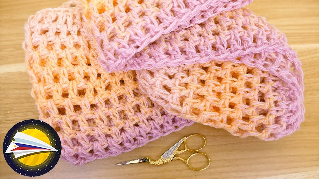 Easy Crochet Tutorial (Gantsilyo)/ XXL Balabal/Shawl (TAGALOG) - YouTube