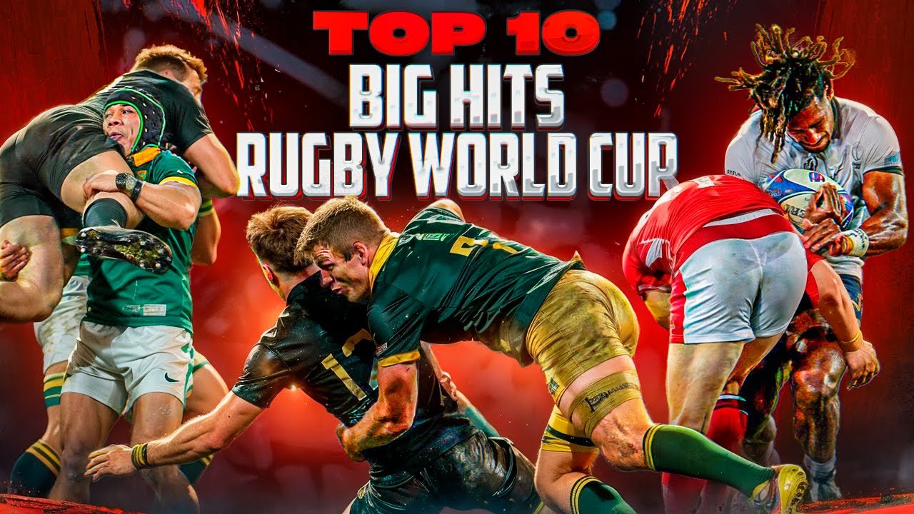 Brutal Hits From Rugby World Cup 2023 - Top 10 & Bonus Hits - YouTube