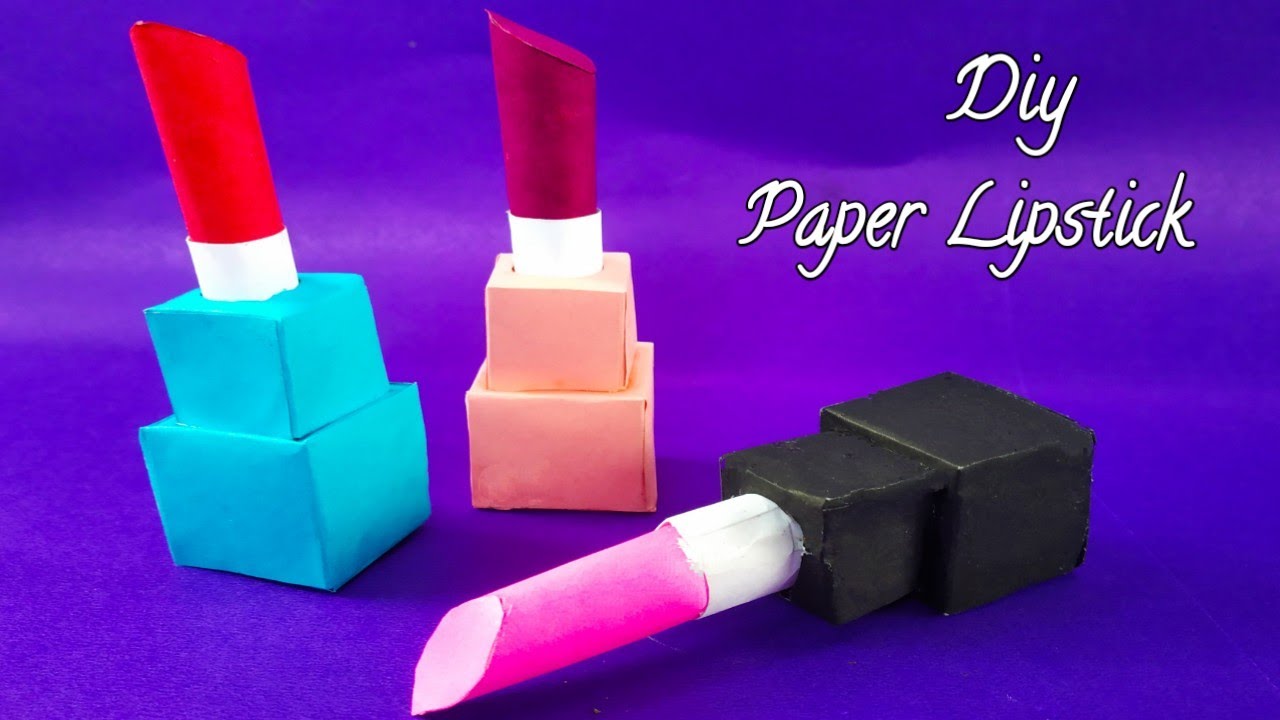 How To Make Paper Lipstick//Origami Craft With Paper//Diy Paper ...