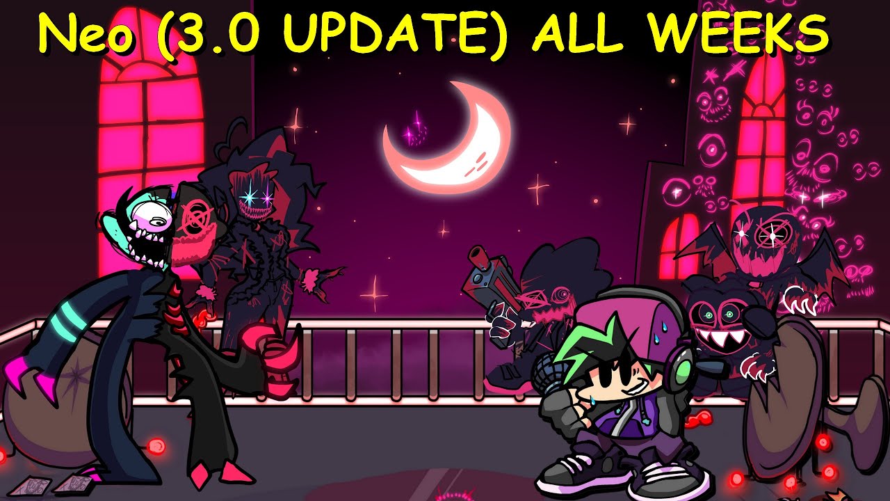 Neo (3.0 UPDATE) ALL WEEKS + Cutscenes - Friday Night Funkin' Mod - YouTube