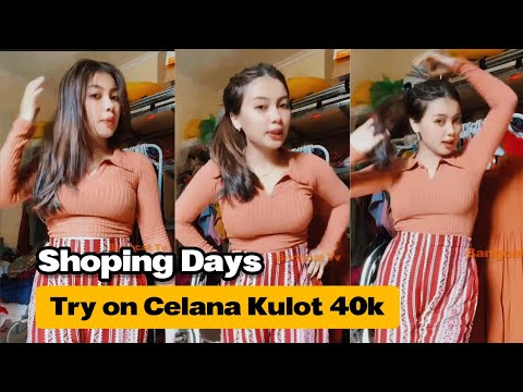 Shoping Days ~ Try On Haul Celana Kulot 40K || Duh Gak Fokus ‼️