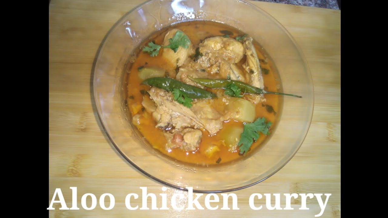 Aloo chicken curry for beginners - YouTube