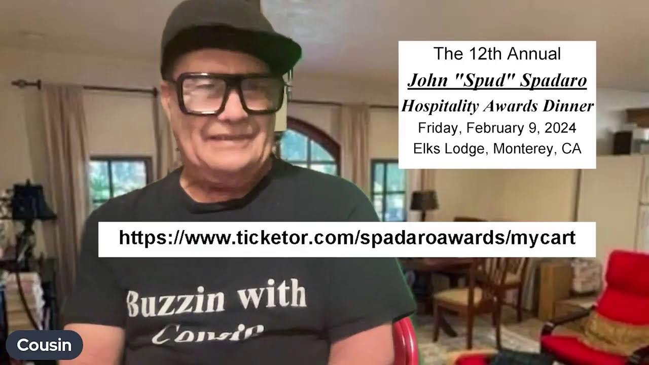 John "Spud" Spadaro Hospitality Awards - YouTube