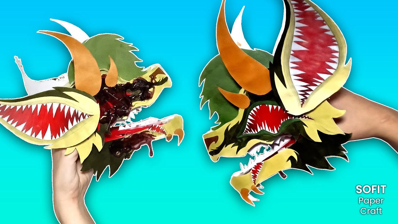How to make an Dragon "Poison Ivy" out of paper on my hand. / Sofit ...