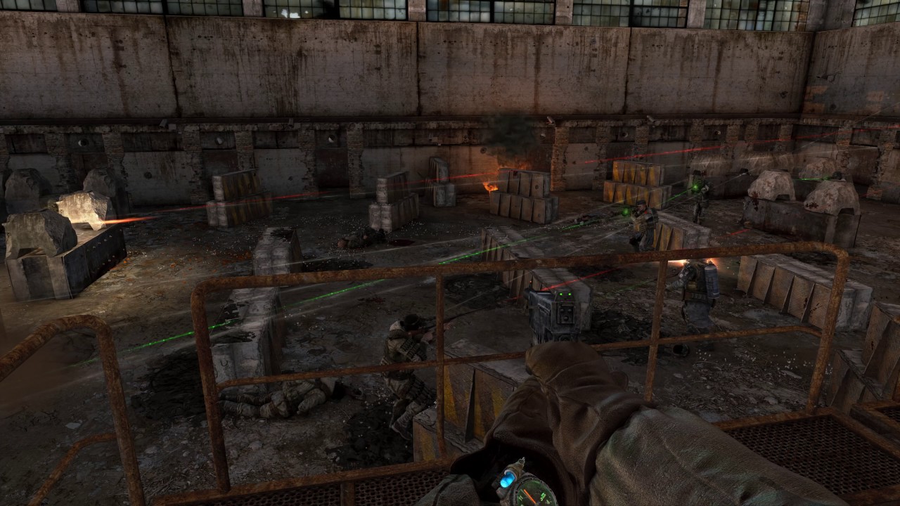 Metro Last Light Redux - Arena Battle - Reich vs Red Line (4K) - YouTube