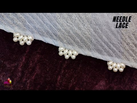 Crafting Needle Lace with Pearls | How to Make Needle Lace | Easy Hand ...