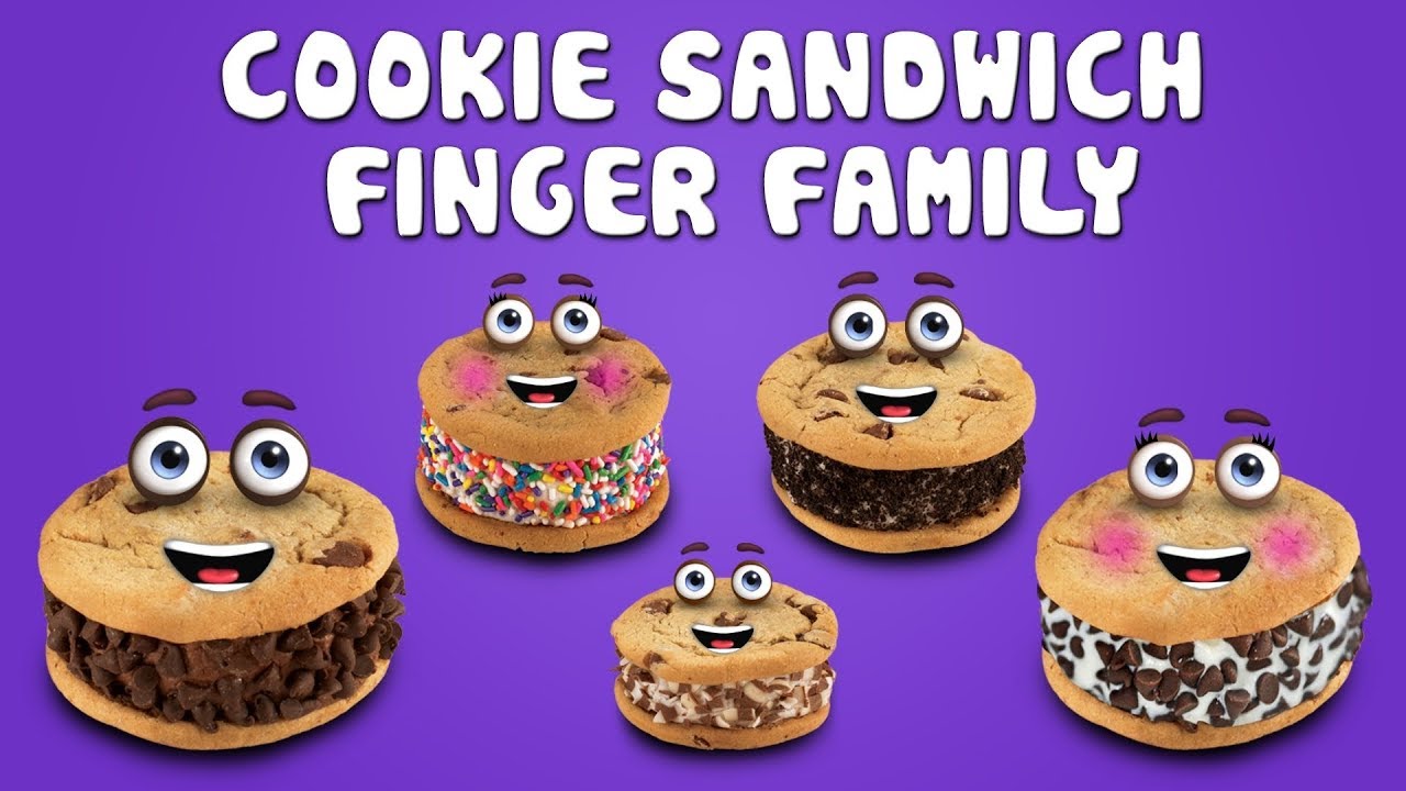 The Finger Family Cookie Sandwich Family Nursery Rhyme | Cookie ...