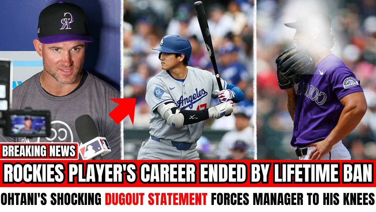 Young Rockies Player Gets Lifetime Ban And Ohtani Walks Straight Into ...
