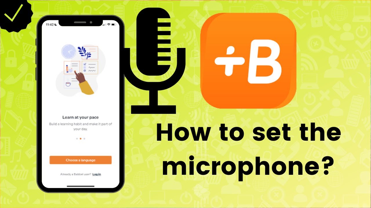 How to set the microphone on Babbel? - YouTube