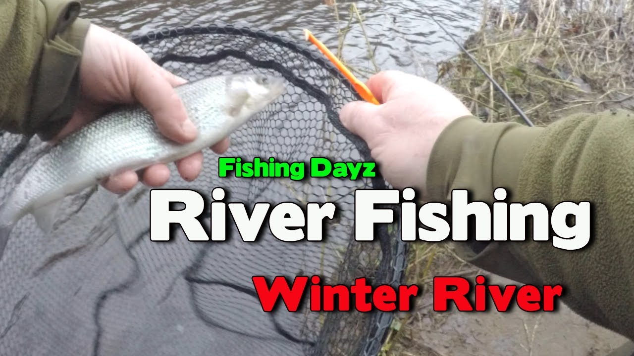 Winter River Fishing On The River Calder - YouTube