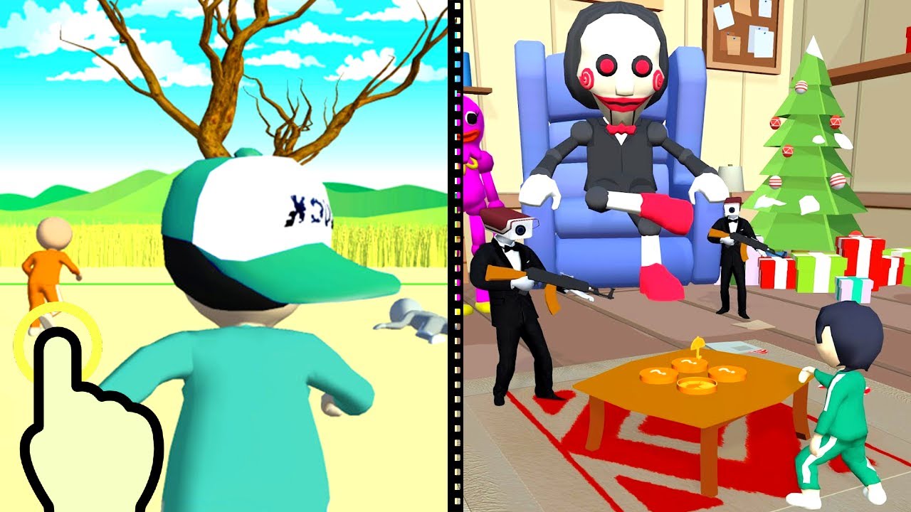 456 Run Challenge - 456 Squid Man Run - All Levels iOS Android GamePlay ...