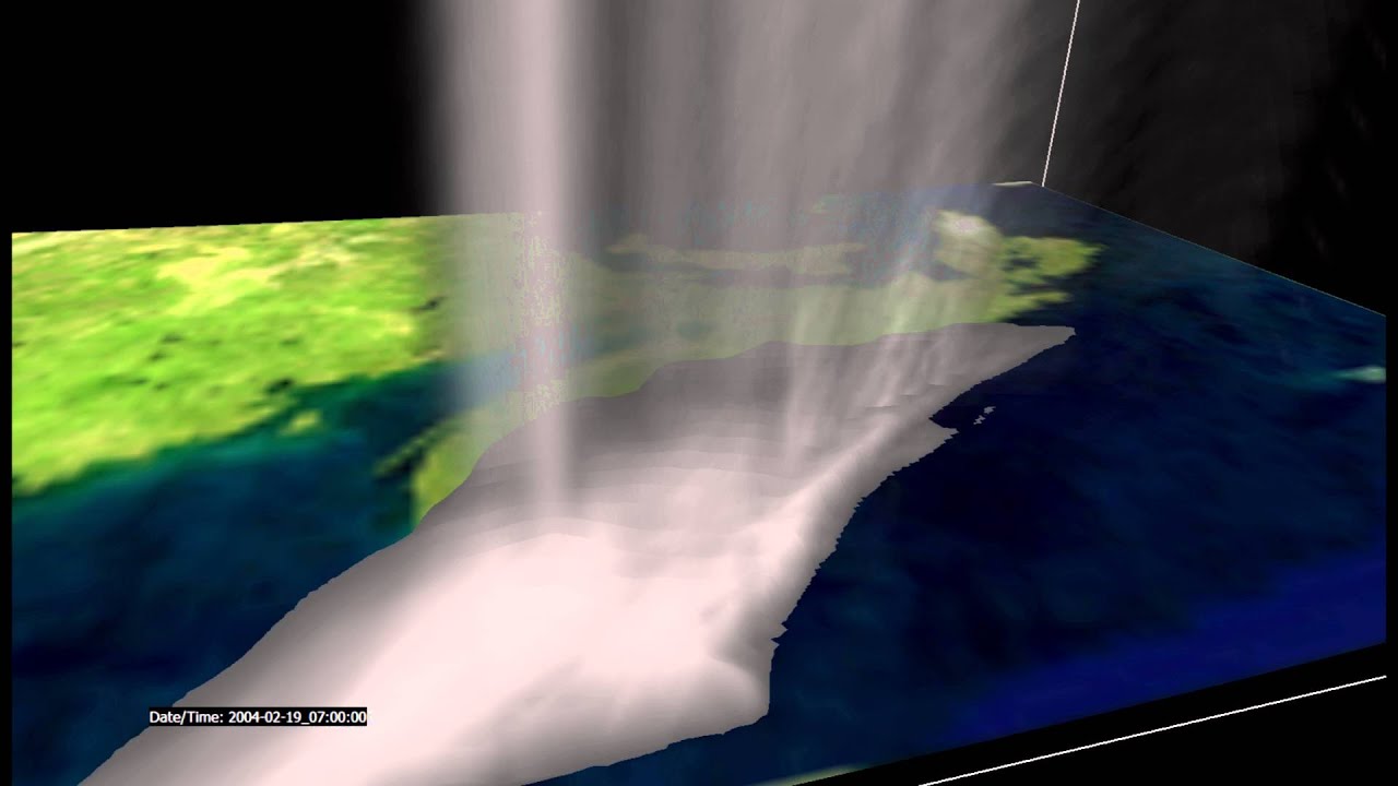 White Juan WRF snow accumulation plotted in VAPOR - YouTube