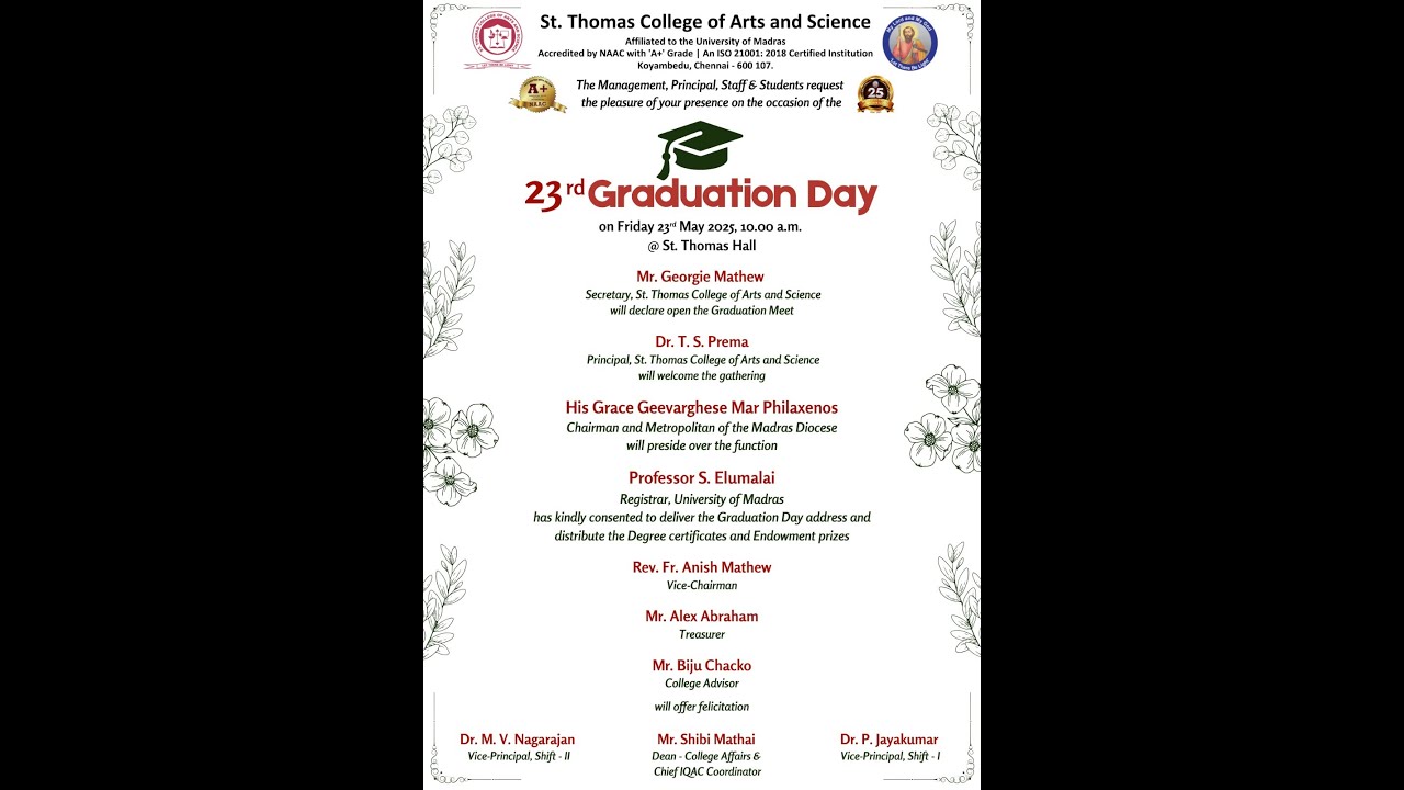 23rd Graduation Day-May 23, 2025 - YouTube