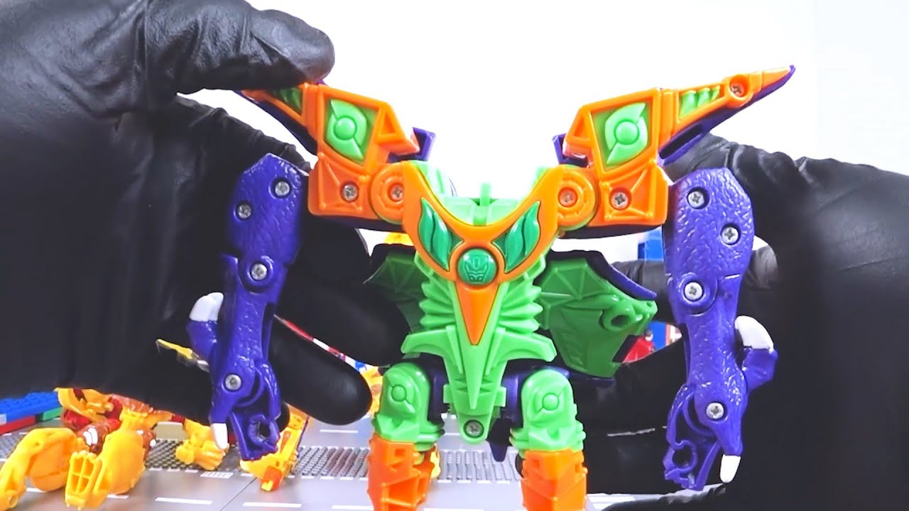 헬로카봇 동물변신. 크라이언 티라클레스 트리톤 테라제트. Hello Carbot Animal Transformation ...