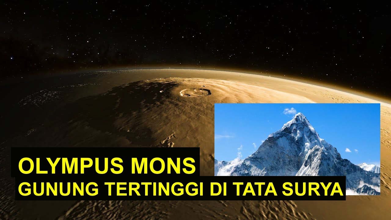 Olympus Mons Gunung Di Mars Dan Tertinggi Di Tata Surya - YouTube