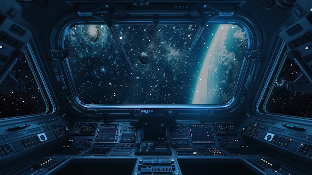 Galactic Harmony: Tranquil Space Ambience for Restful Sleep - White ...