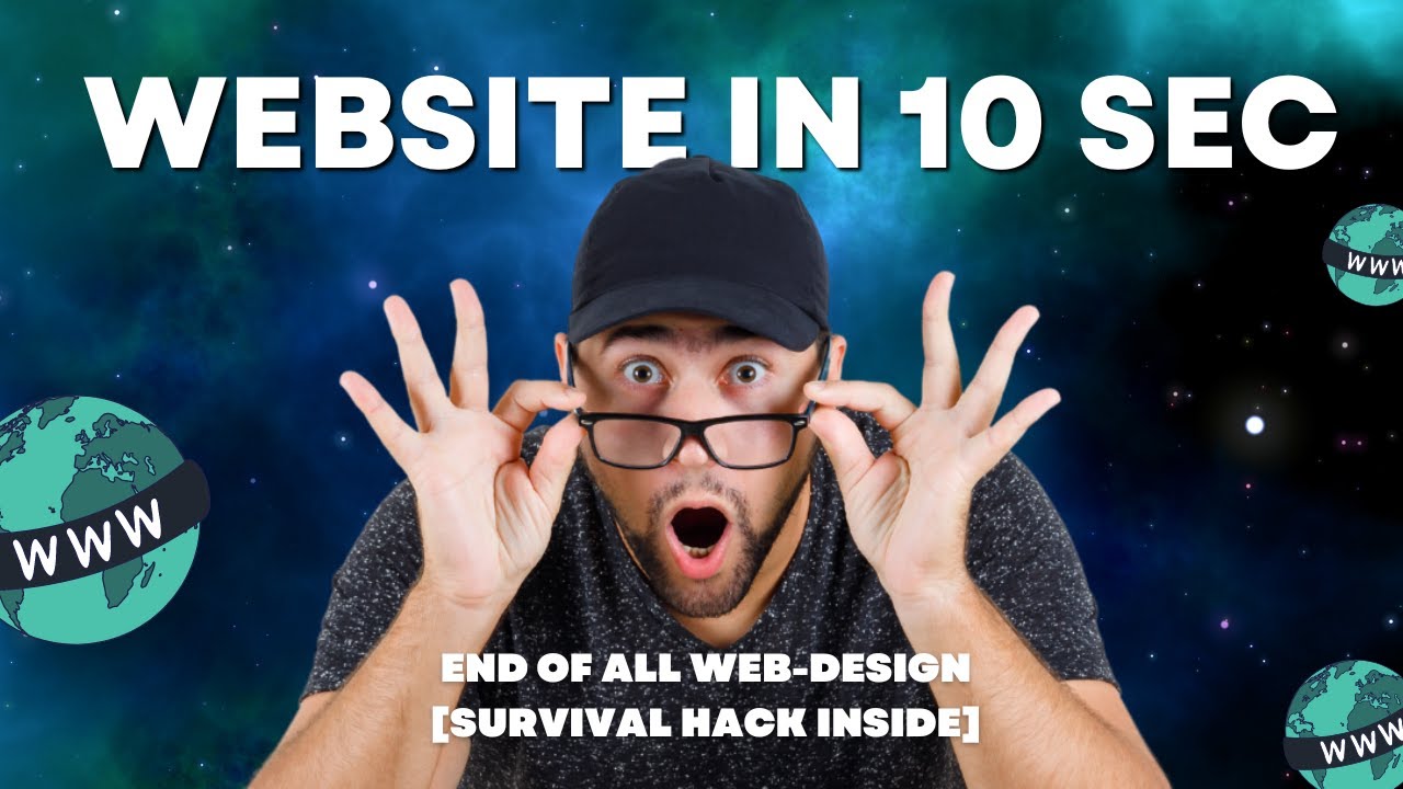 Create a Website in 10 second: End of All Web-design [Survival Hack ...