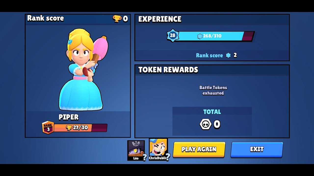 Brawl Stars Piper Rank 3 Cups 27 - YouTube