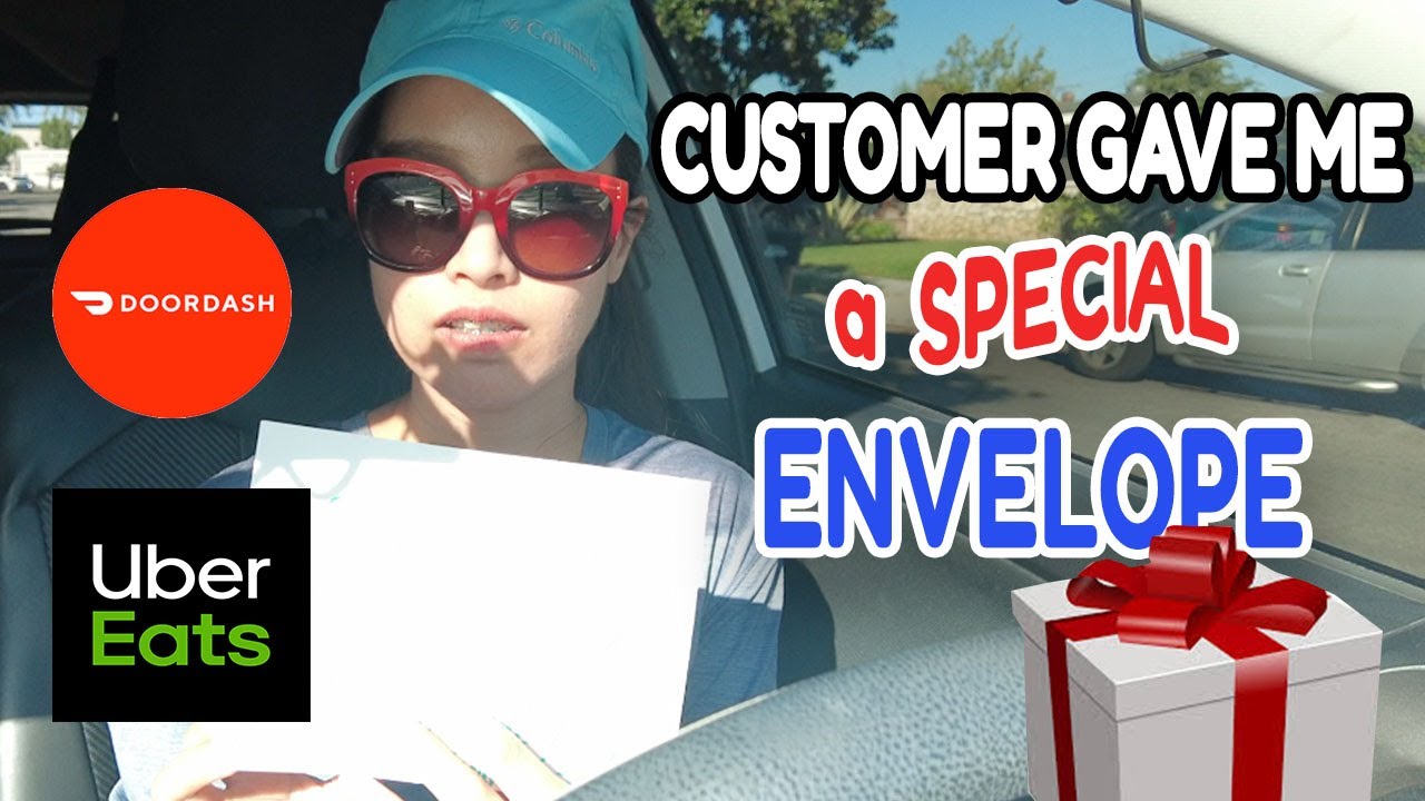 A Customer Gave Me A Special Envelope π₯Ή Uber Eats Ride Along Door Dash
