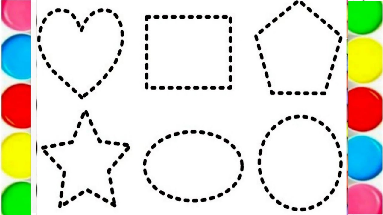 How to draw 2d shapes step by step, Learn 2d shapes learn colors shapes ...