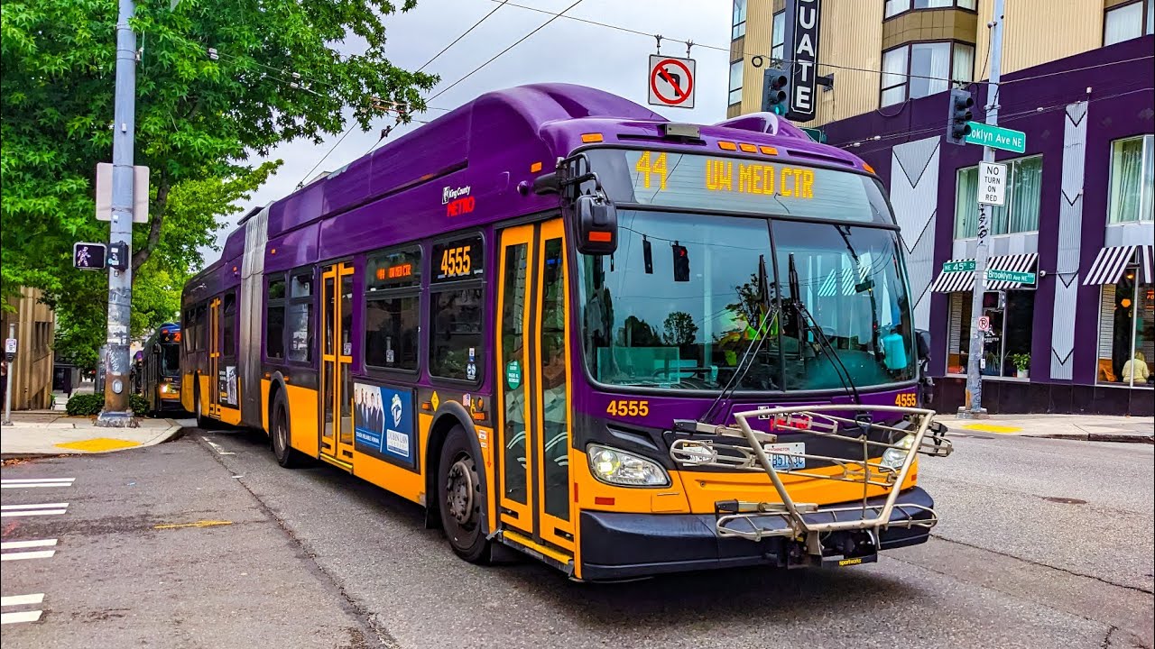 Ride on a King County Metro 2015 New Flyer XT60 #4556 - YouTube