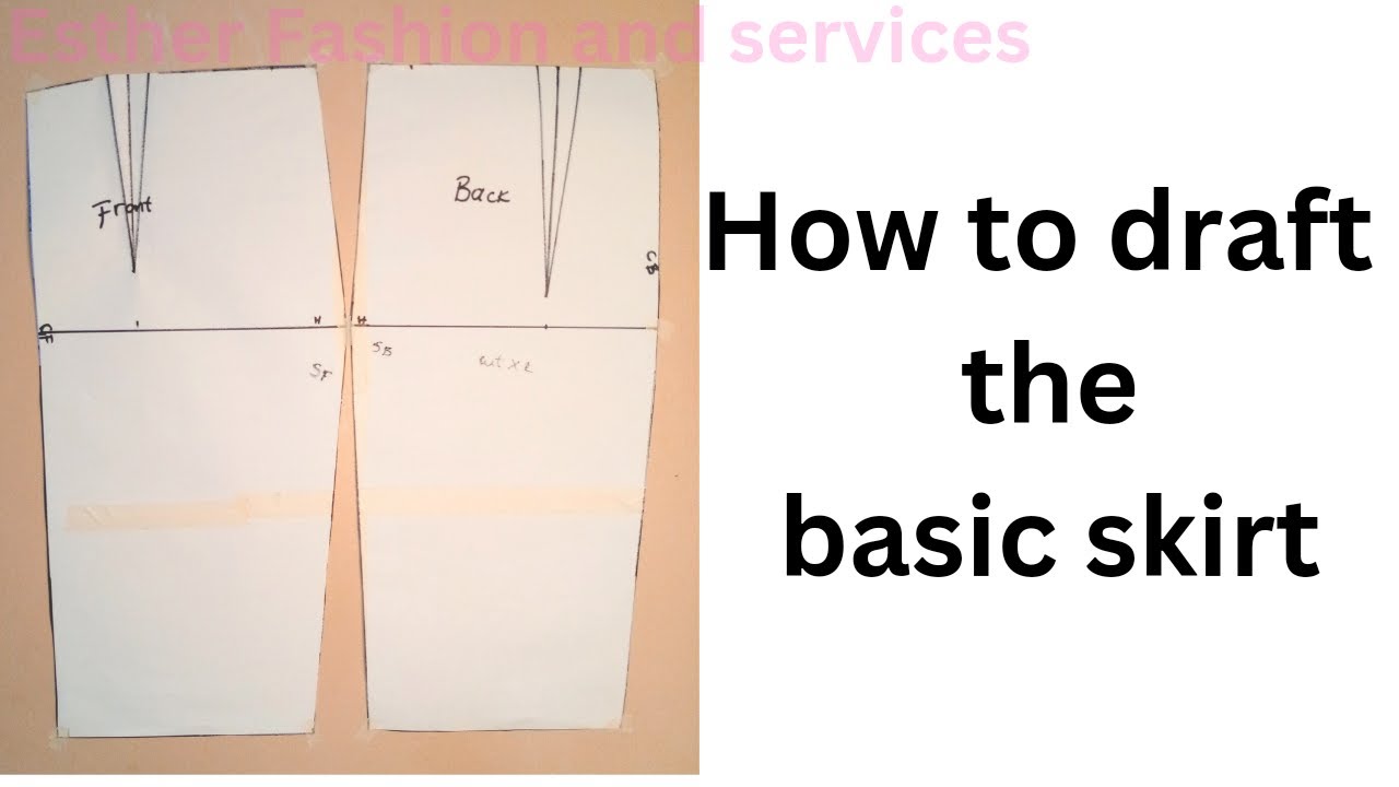 How to draft the basic skirt, DIY how to draft the basic skirt pattern ...