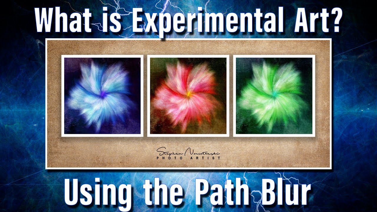 Experimental Art - Using the Path Blur in Adobe Photoshop. - YouTube
