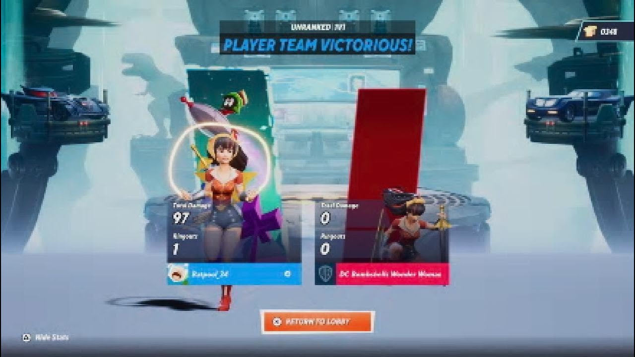 MultiVersus - Bombshell Wonder Woman Win/Loss Animations - YouTube